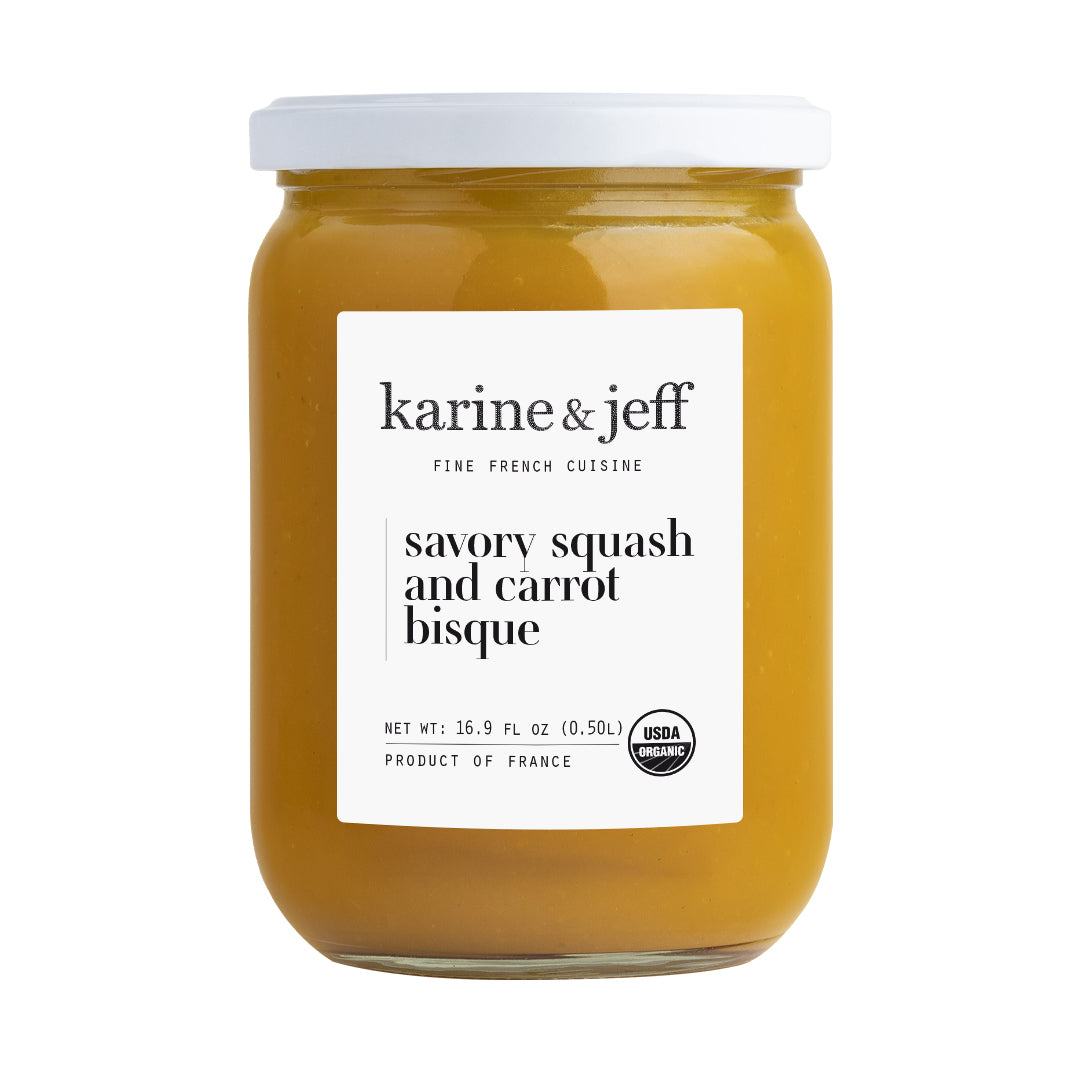 Savory squash and carrot bisque – Karine & Jeff - Fine French Cuisine